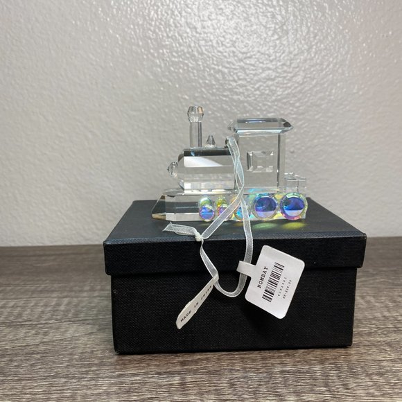 Bombay | Holiday | Bombay Crystal Glass Steam Locomotive Train Ornament ...